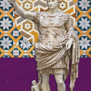 Augustus Caesar Poster Roman Emperor First Emperor of Rome Print ...
