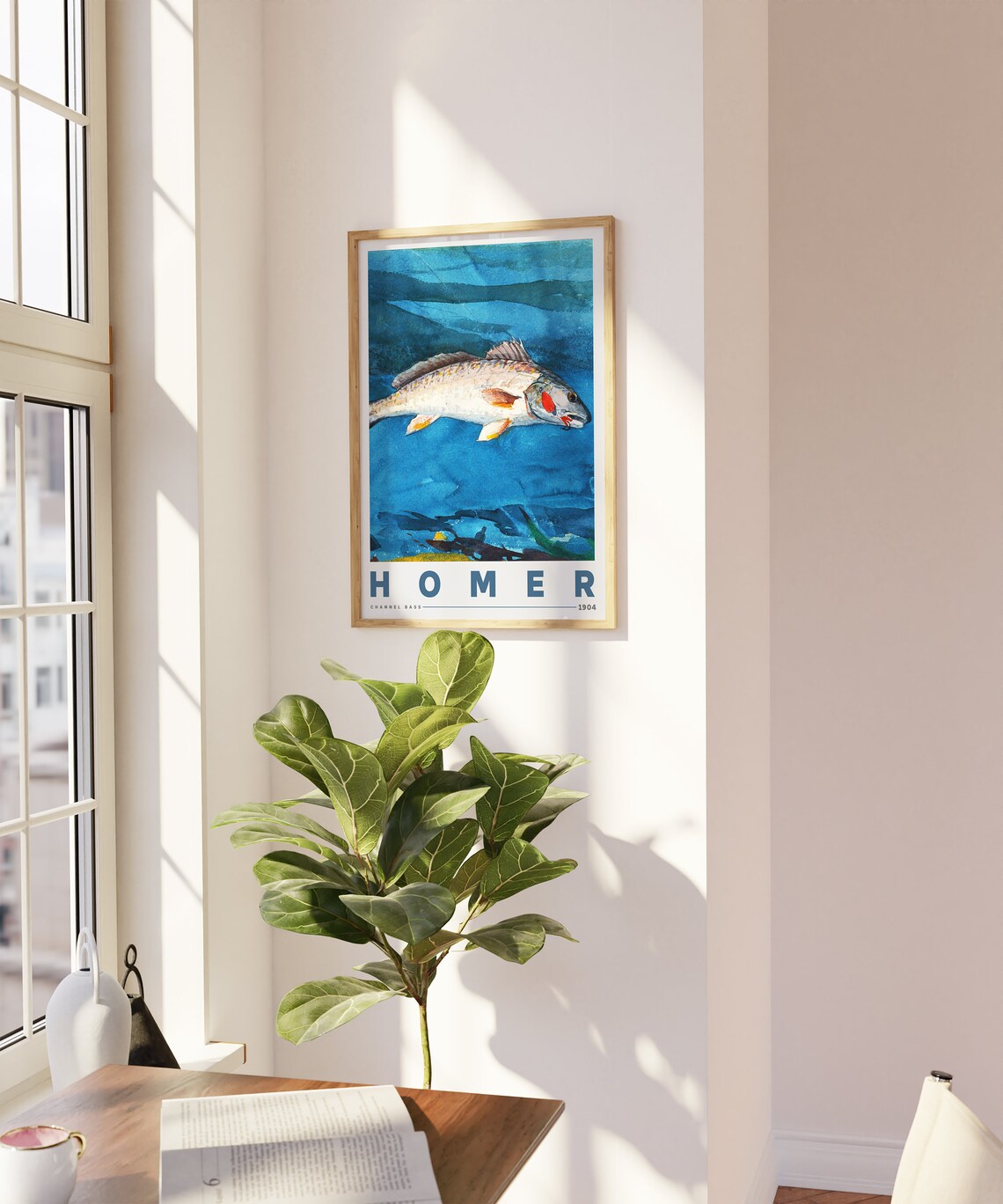 Winslow Homer Print | Channel Bass (1904) | Farmhouse Decor | Museum ...
