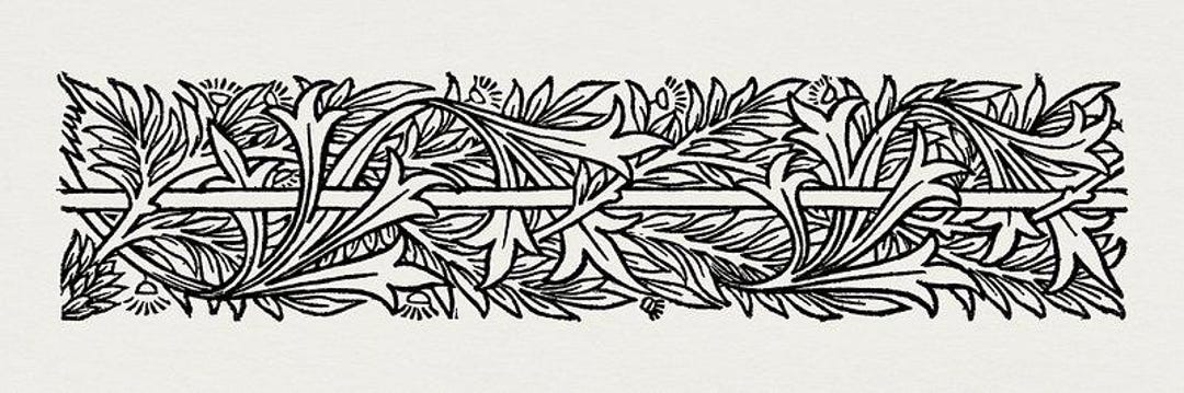 Vintage Vine Design | Victorian Vine Print | William Morris Art ...