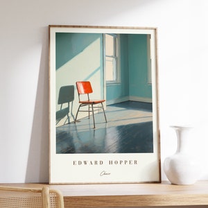 Chair Poster | Edward Hopper | Vintage Painting | Modern Wall Art ...