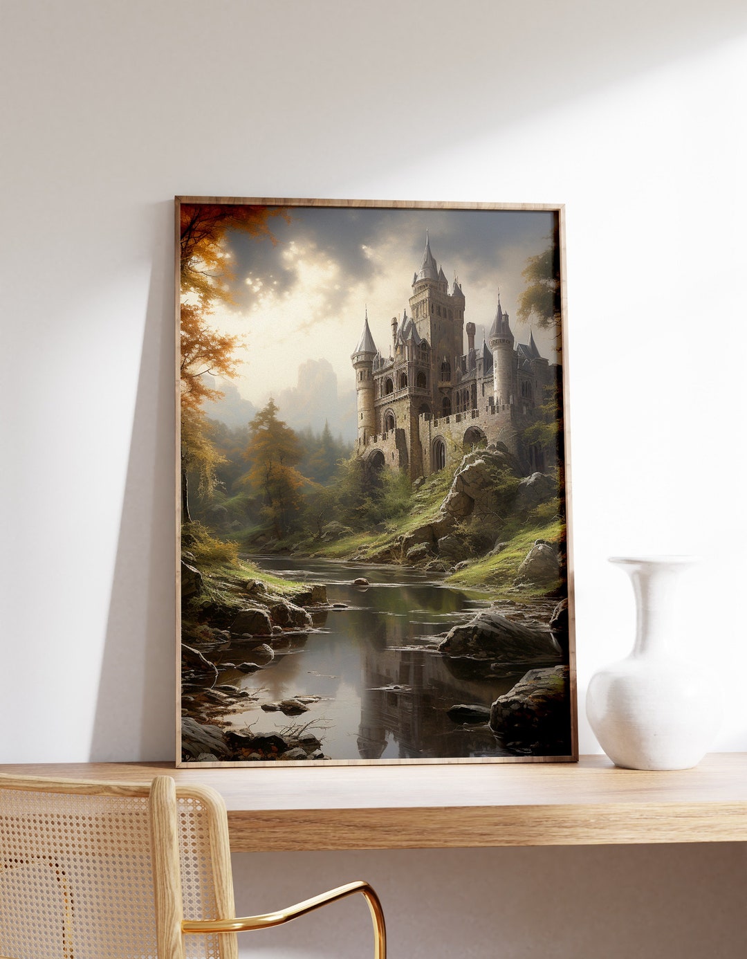 Castle | Cottagecore Wall Art | Moody Botanical Wall Art | Gothic Era ...