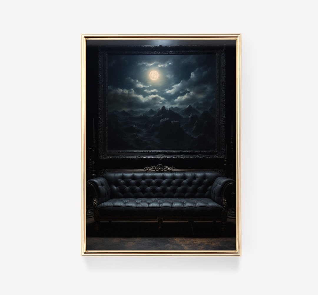 Gothic Sky Art Print | Gothic Sky Wall Art | Victorian Dark Academia ...