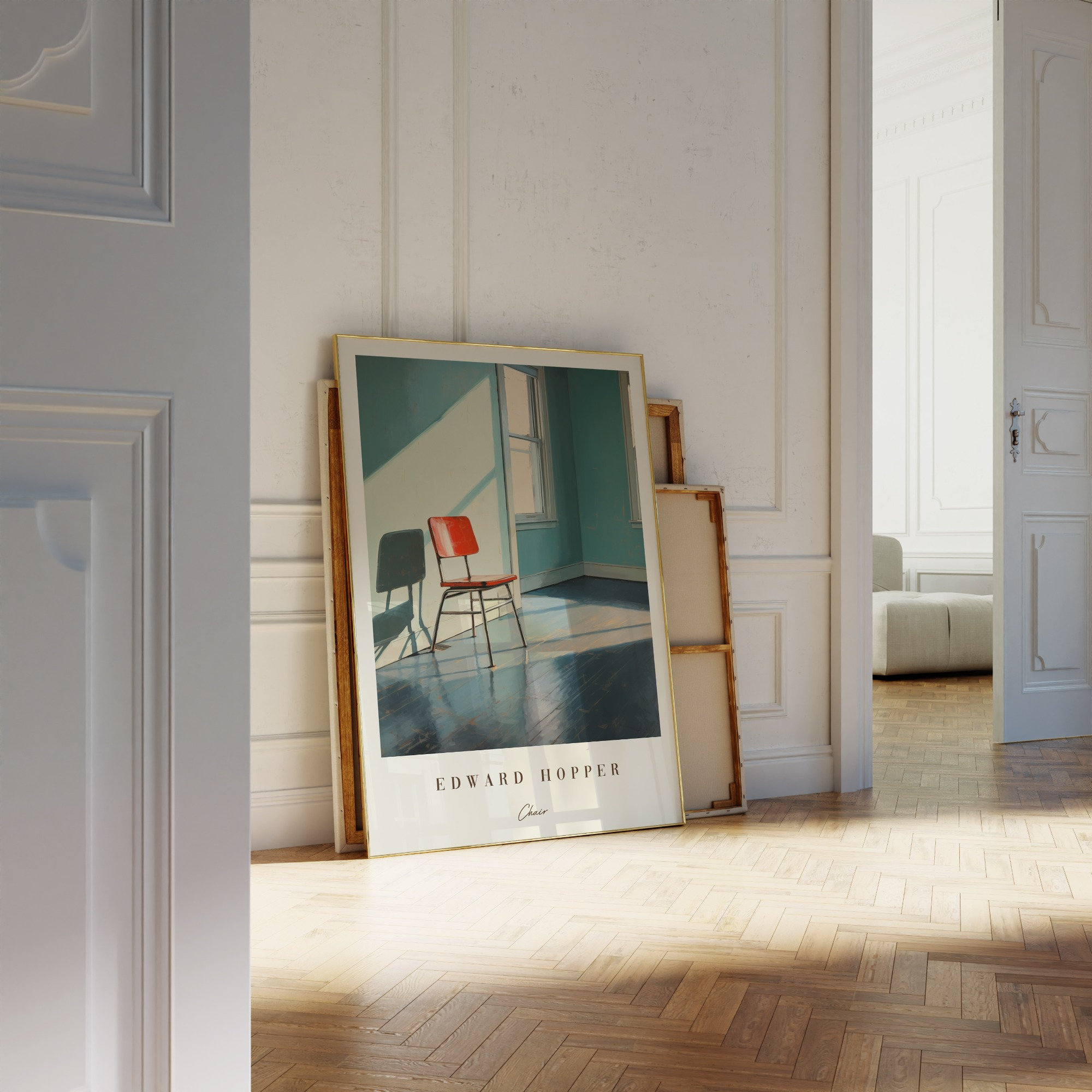 Chair Poster | Edward Hopper | Vintage Painting | Modern Wall Art ...