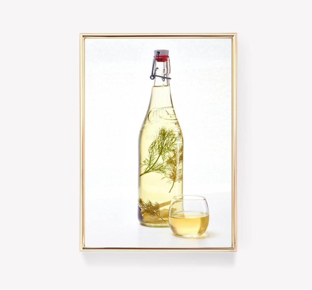 Vintage Bottle Print | Herb Infusion Art | Antique Oil Print | Vintage ...