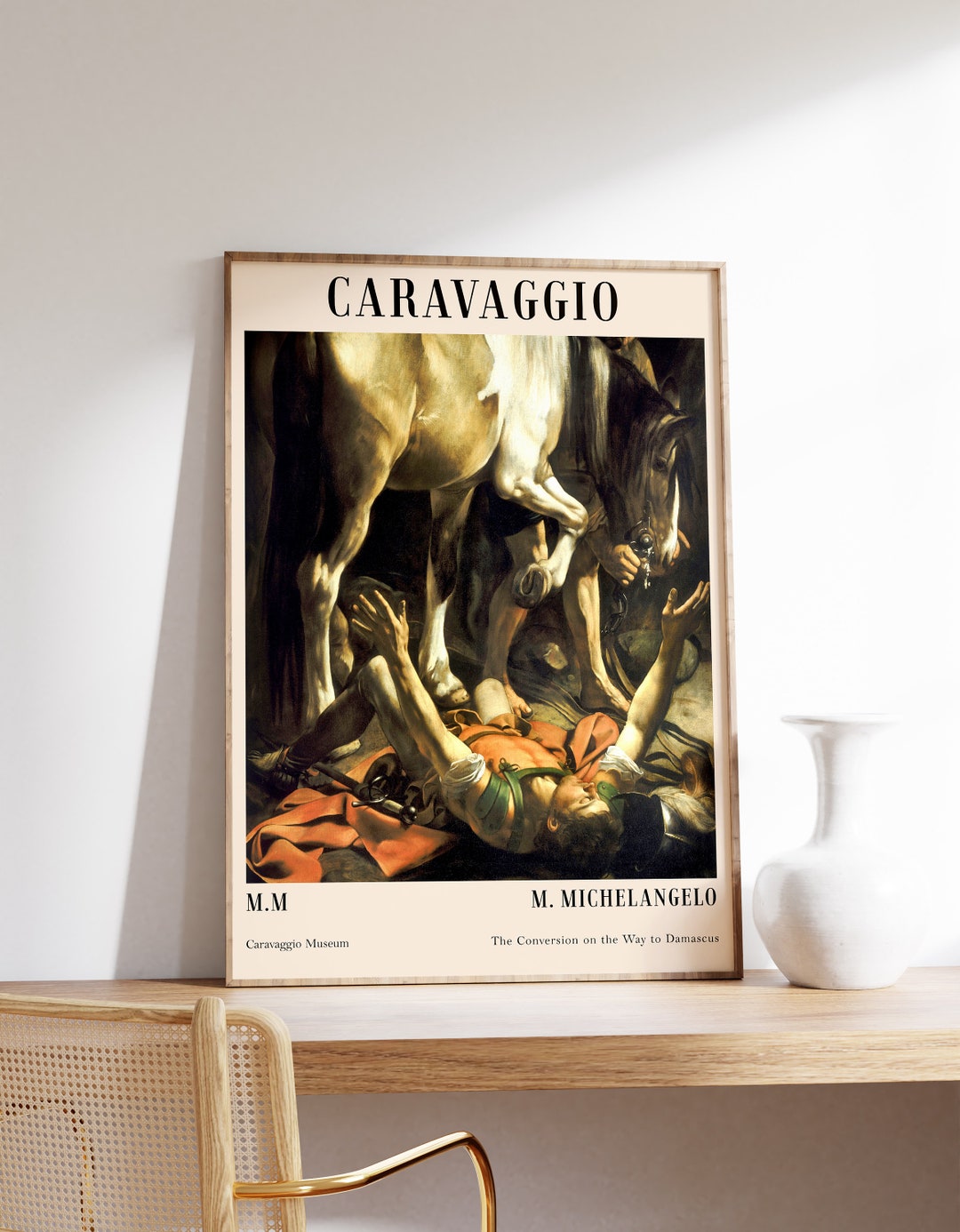 Caravaggio Poster | Caravaggio Print | Minimalist Art Print | Modern ...