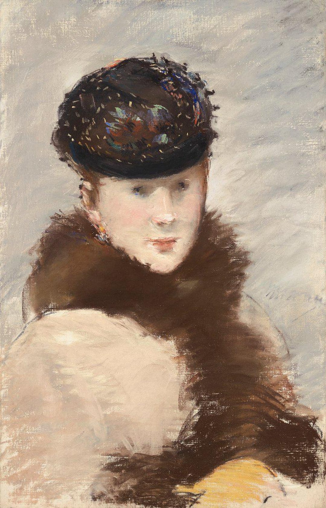 Édouard Manet Portrait | Mademoiselle Lemonnier | Elegant Lady | 19th ...