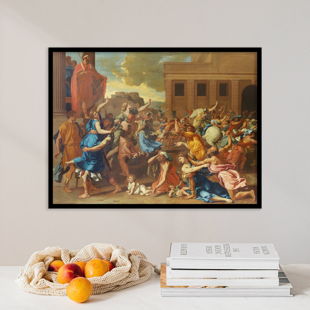 Nicolas Poussin - the Abduction of the Sabine Women (1633) | Baroque ...