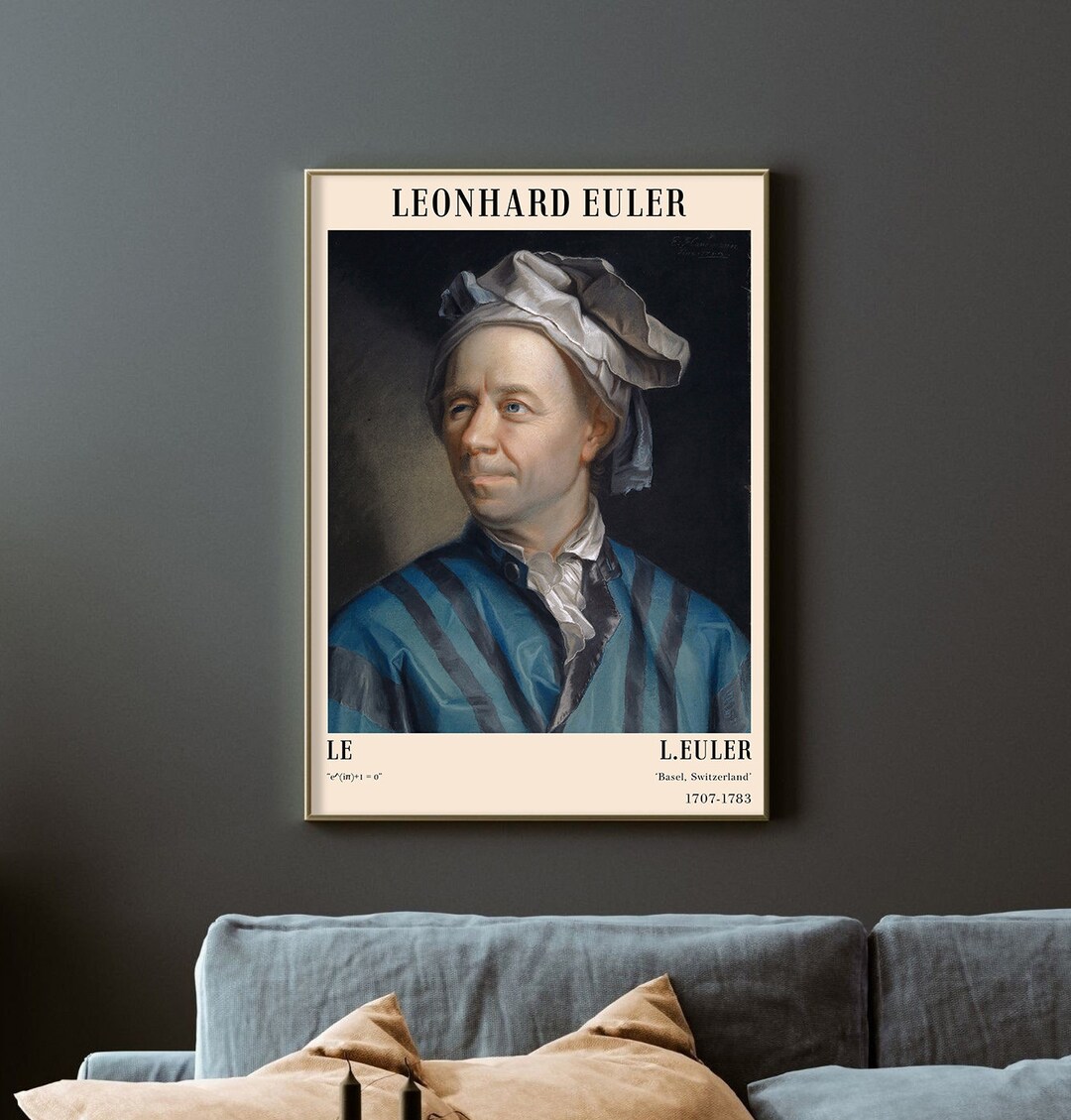 Leonhard Euler Poster - Modern Art Print Photo Gift Quote Museum ...