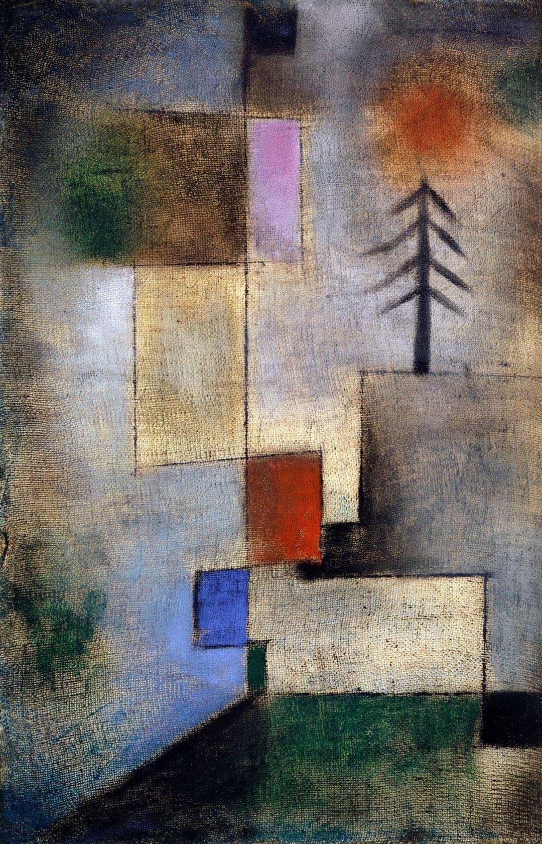 Paul Klee Art | the Tree of Houses | 1918 Painting | Vintage Print ...
