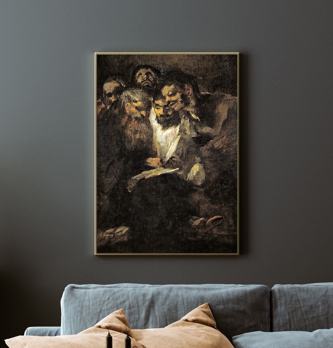 Francisco Goya Men Reading 1823 Painting Photo Poster - Etsy