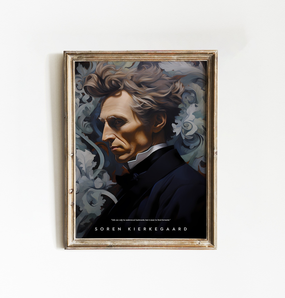 Soren Kierkegaard Poster | Philosopher Print | Bookworm Gift | Quote ...