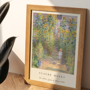 Claude Monet Prints | the Artist’s Garden at Vétheuil (1881) | Monet ...