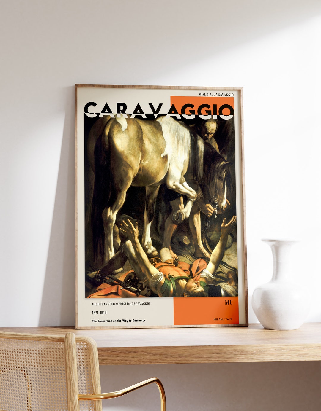 Caravaggio Print | Exhibition Poster | Renaissance Poster | Modern Wall ...