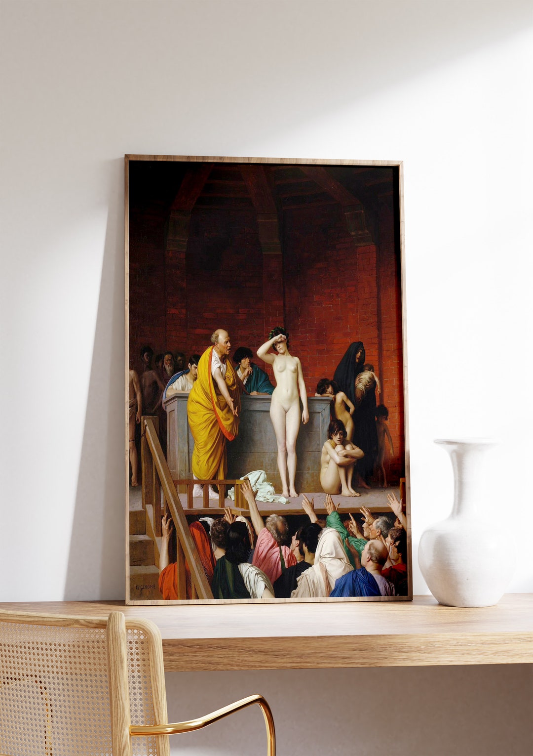 Slave Market in Ancient Rome (1884) by Jean-leon Gerome | Vintage ...