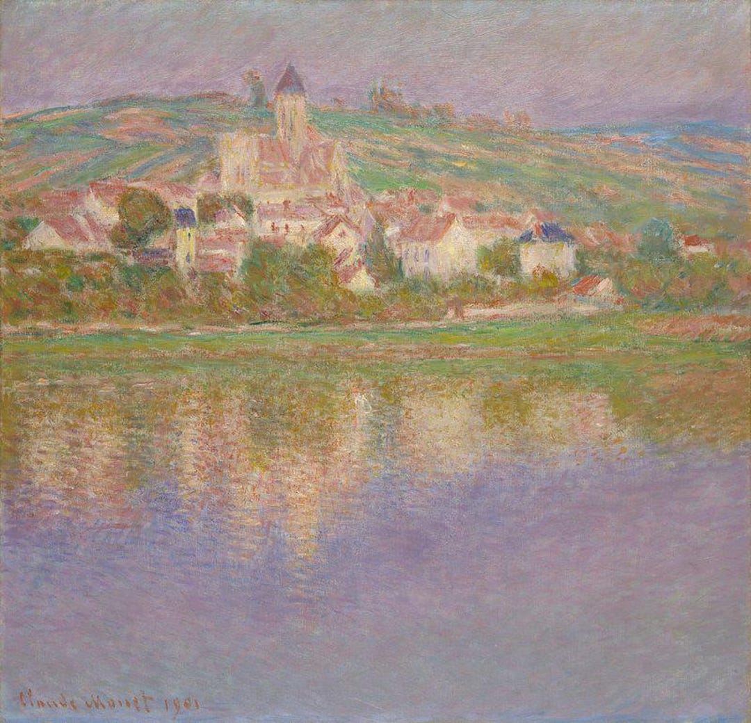 Claude Monet Vétheuil | Monet Fog Art | Vintage Painting ...