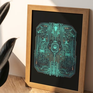 Circuit Board Print Programmer Wall Art Programming Poster Programmer Poster Programmer Gift ...