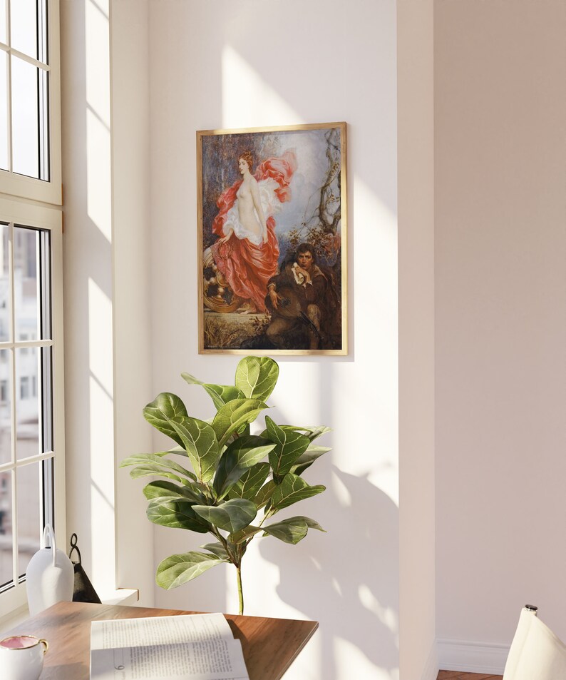 Art and the Jade by Herbert James Draper | Vintage Painting Print ...