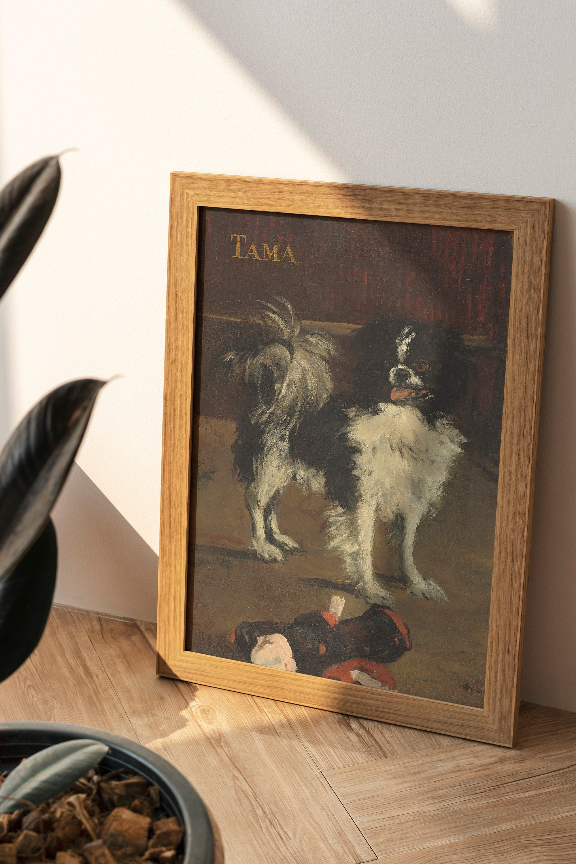 Edouard Manet - Tama, the Japanese Dog (1875) | Dog Painting, Dog ...