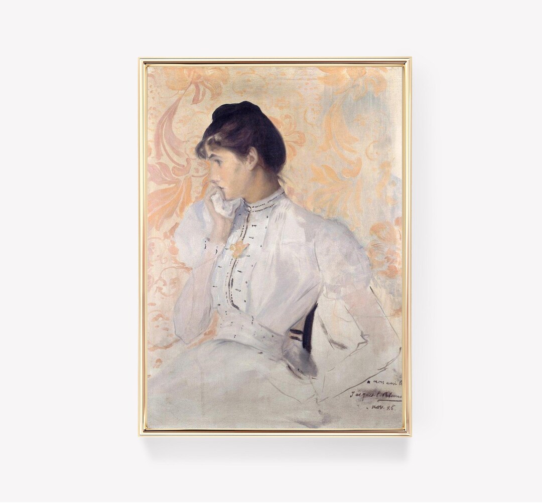 Jacques-Émile Blanche | Artist's Wife Portrait | Vintage Painting ...