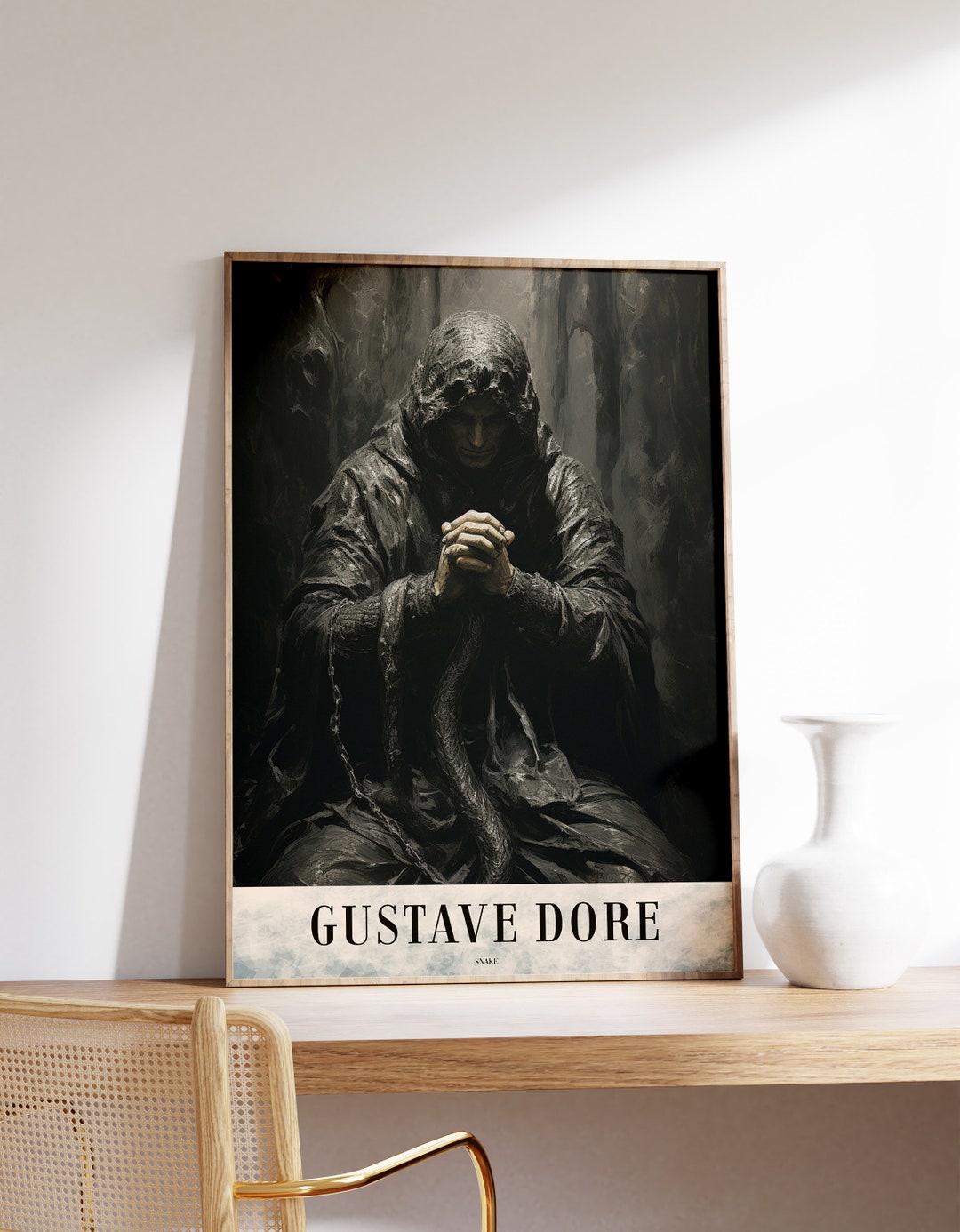 Snake Art | Gustave Dore | Gothic Wall Art | Aesthetic Wall Art ...