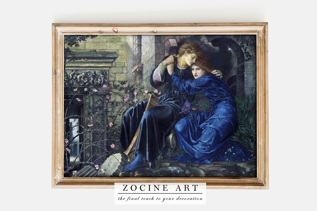 Edward Burne Jones - Love Among the Ruins (1894) - Vintage Painting ...