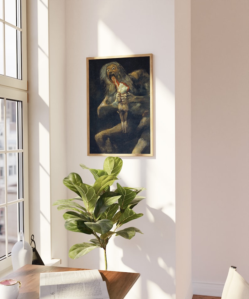 Francisco Goya Saturn Devouring His Son 1823 Gothic - Etsy