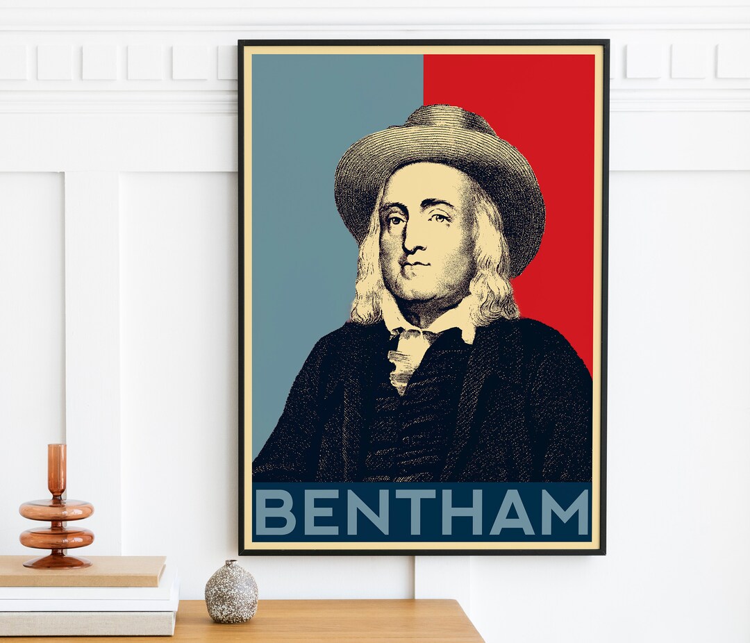 Jeremy Bentham Original Art Print - Photo Poster Gift Wall Home Decor ...