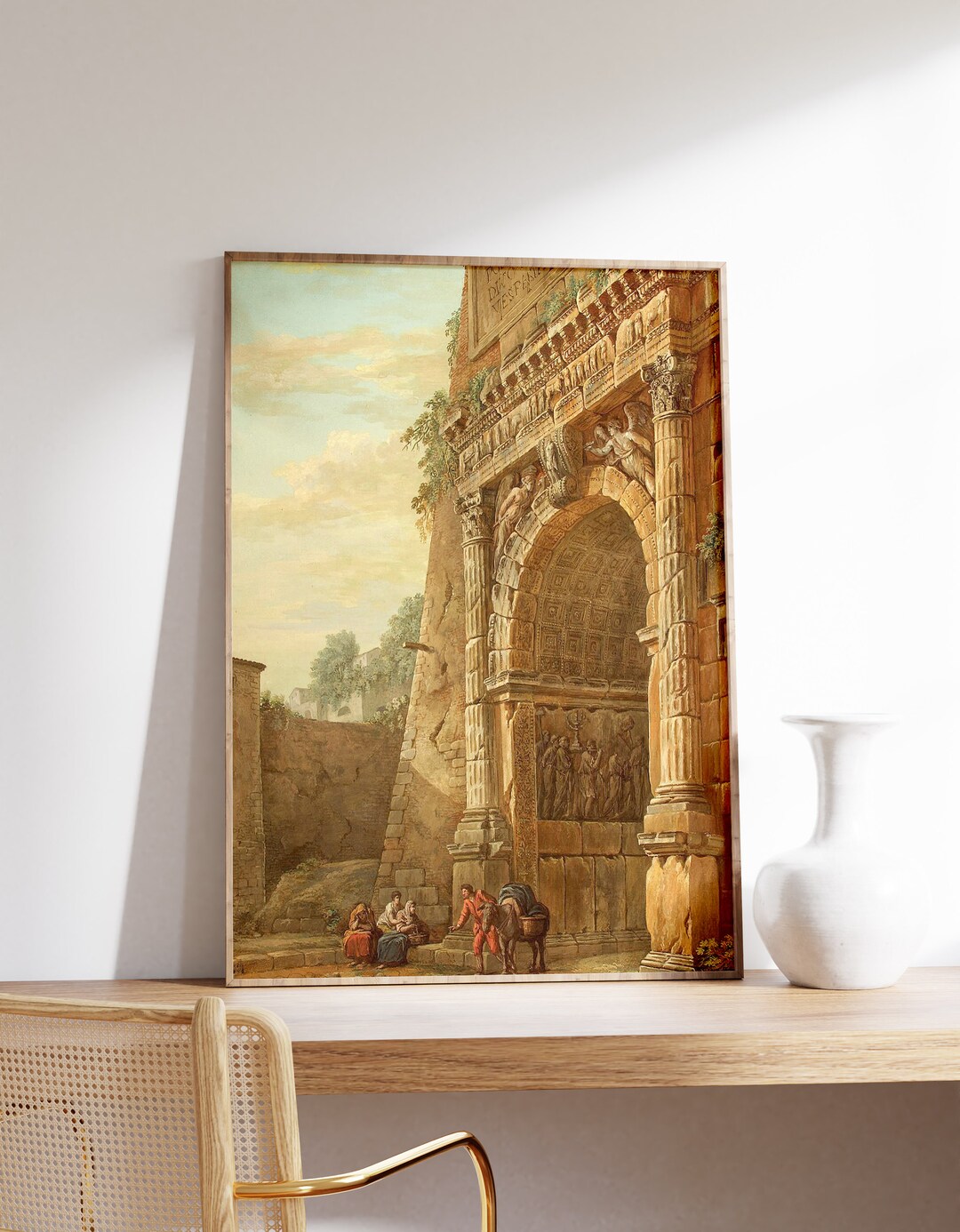Triumphal Arch of Titus in Rome by Clerisseau Charles-louis | Vintage ...