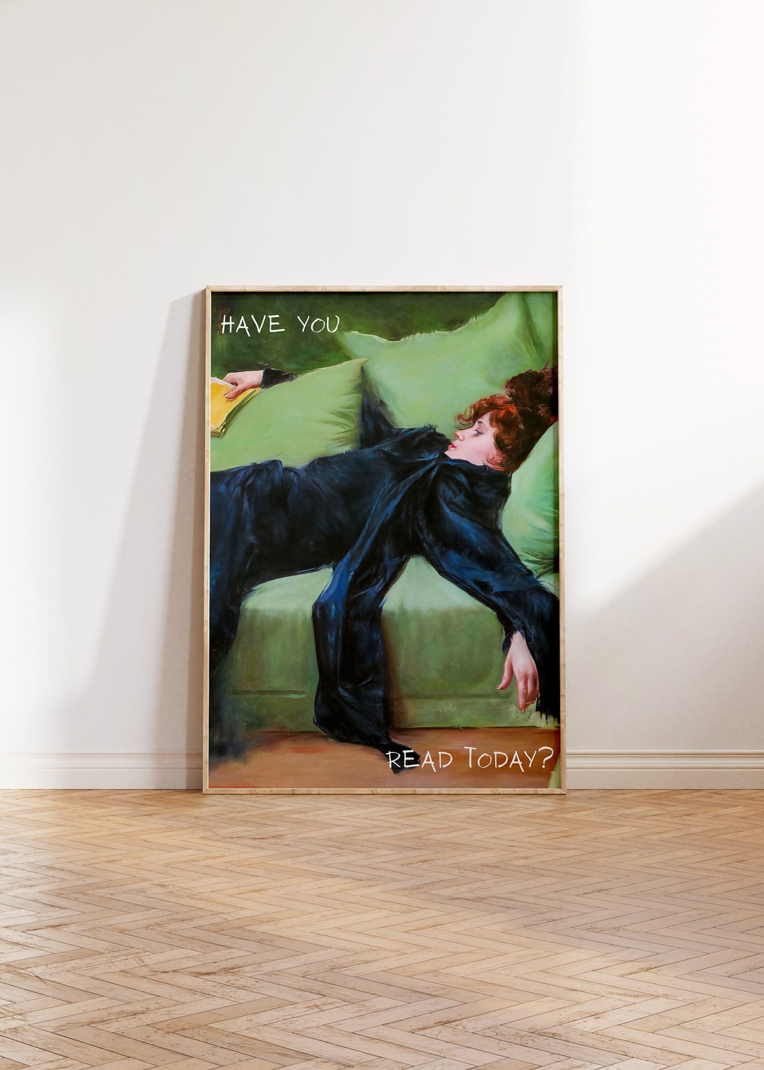 Have You Read Today | Funny Reading Poster | Book Art Print | Vintage ...