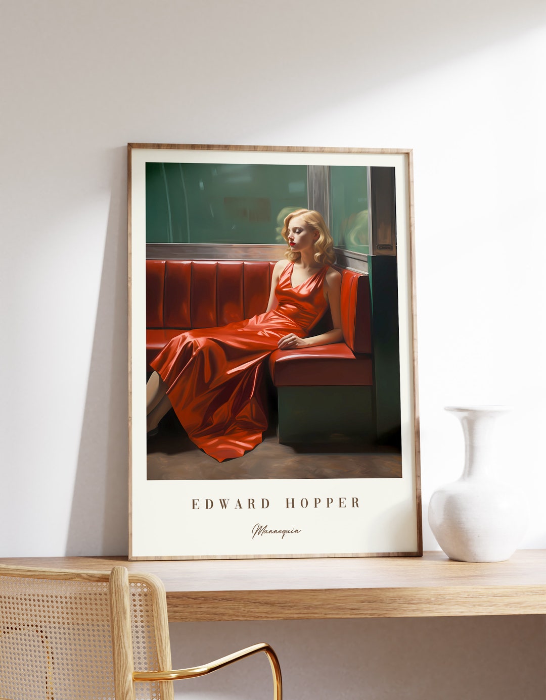 Mannequin Print | Edward Hopper | Mannequin Poster | Mid Century Modern ...