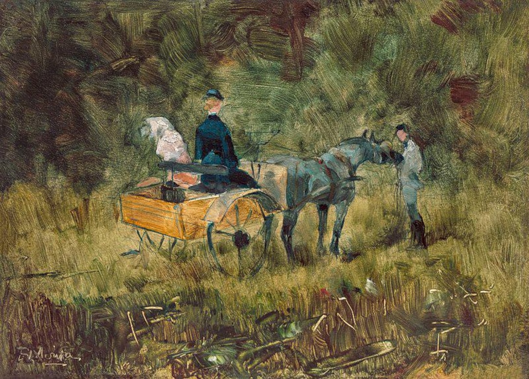 Édouard Manet Races | Longchamp Painting Print | Horse Racing Print ...