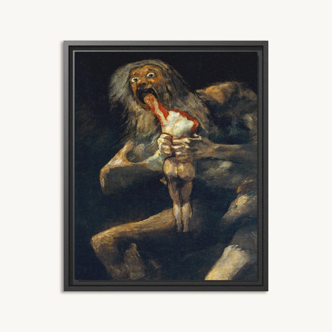 Premium Framed Canvas | Francisco Goya Canvas | Gothic Print | Vintage ...