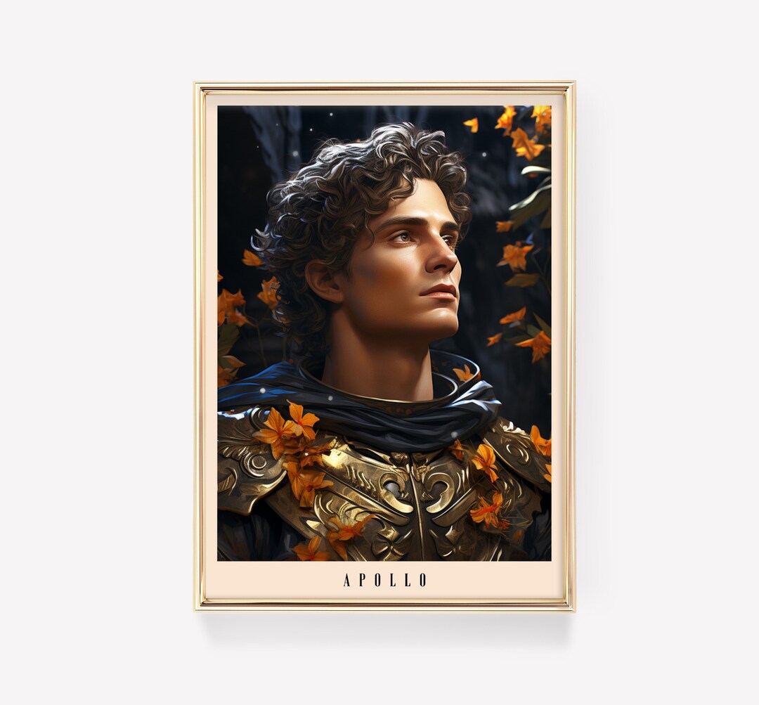 Apollo Poster | Mythology Poster | Ancient Greece Art | Mythical Poster ...
