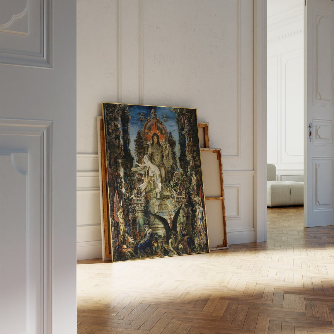 Jupiter and Semele by Gustave Moreau | Vintage Painting Print ...