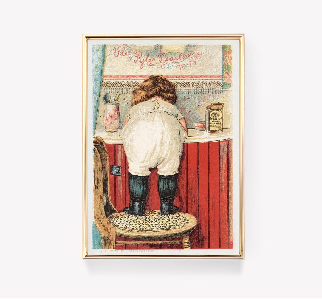 Little Mischief | Vintage Soap Ad | Pearline Print | Antique ...