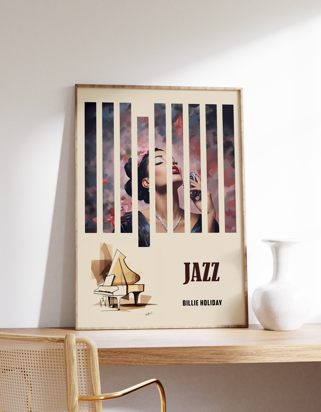 Billie Holiday | Musical Decor | Jazz Poster | Jazz Portrait | Jazz ...