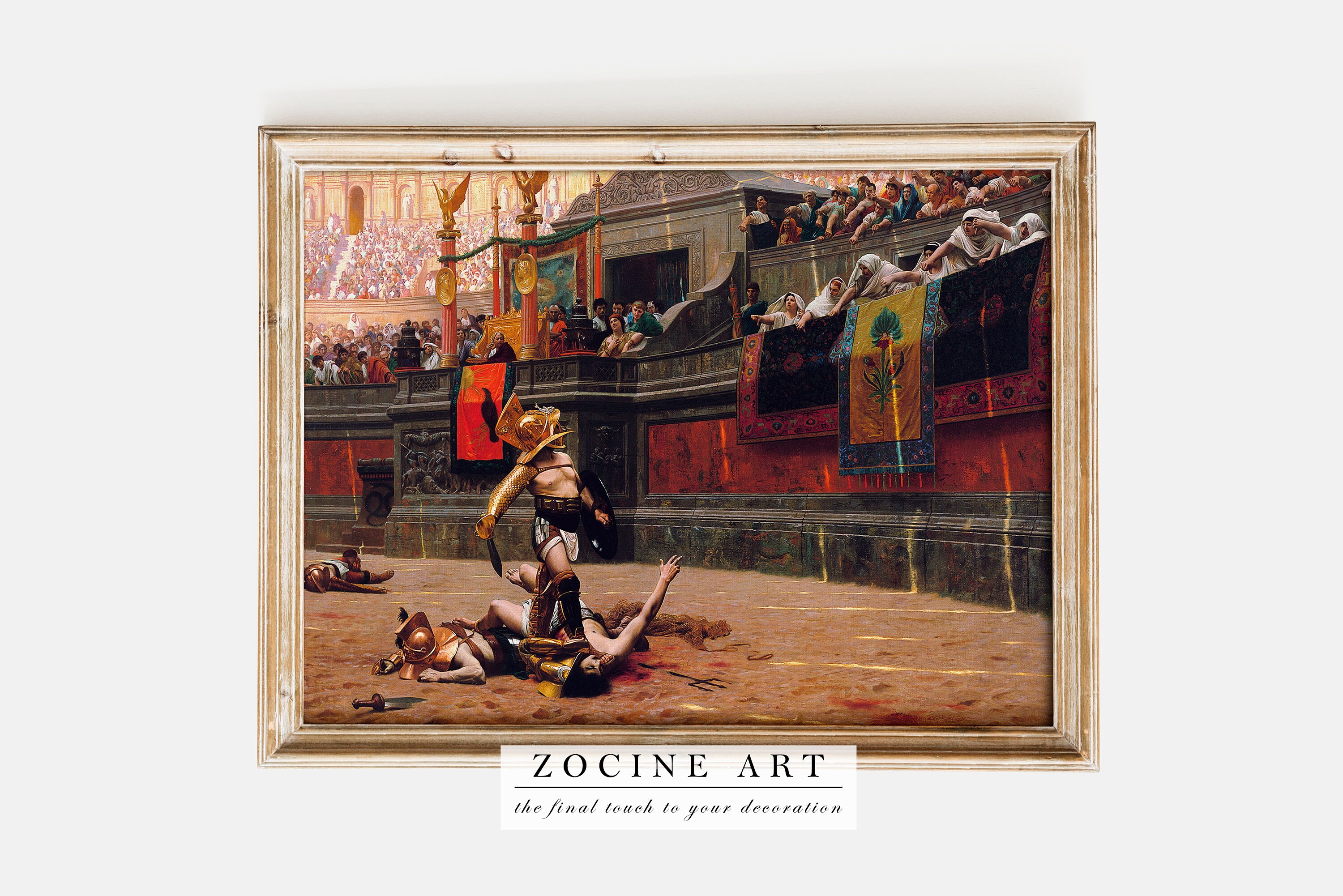 Jean-leon Gerome Thumbs Down 1872 Pollice Verso - Etsy
