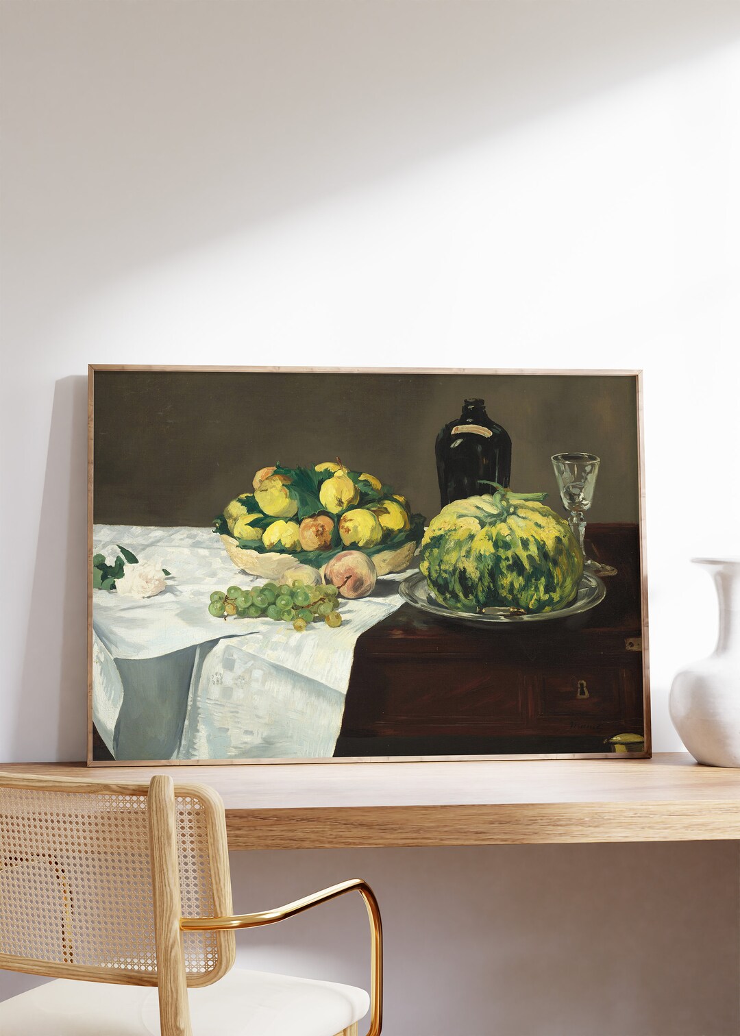Edouard Manet - Still Life With Melon and Peaches (1866) | Vintage ...