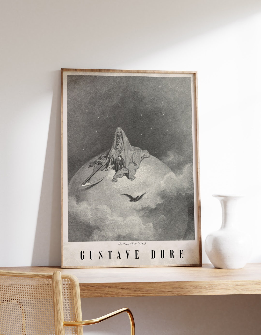 Gustave Dore Prints | the Raven Pl.10 (1884) | Gothic Decor | Devil Art ...