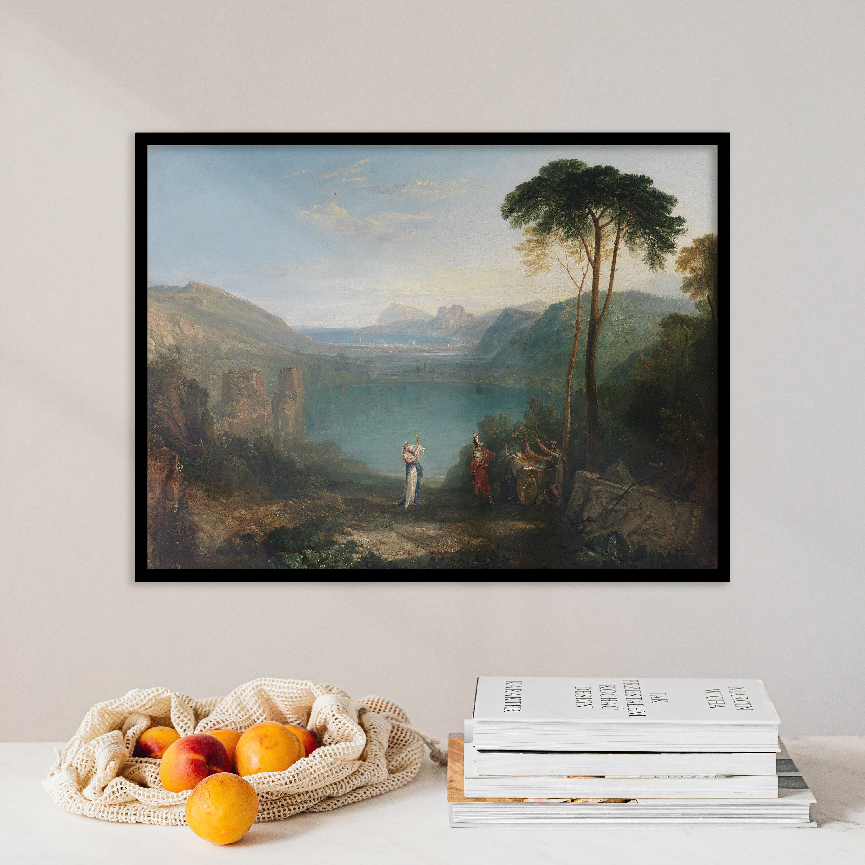 William Turner Lake Avernus Aeneas and the Cumaean Sybil - Etsy