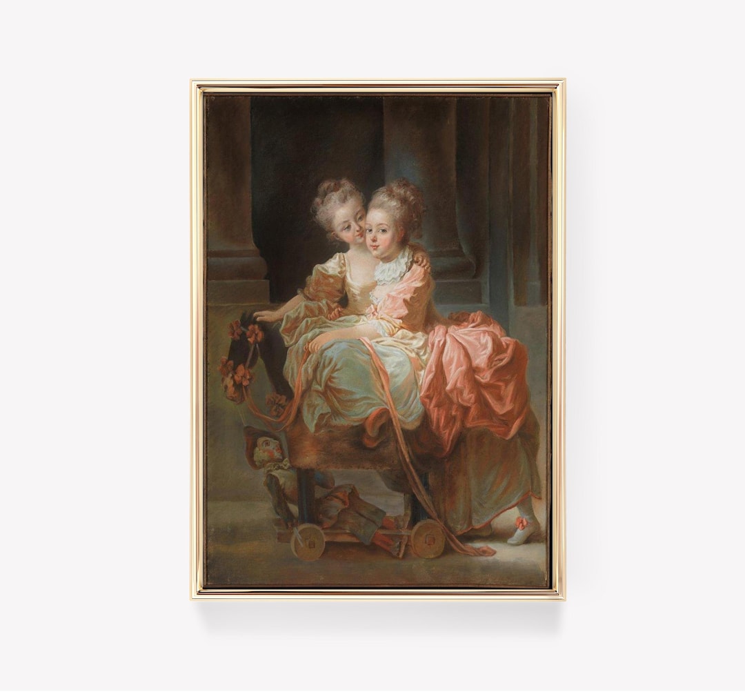 Francois Boucher Print | the Two Sisters | French Art Print | Rococo ...