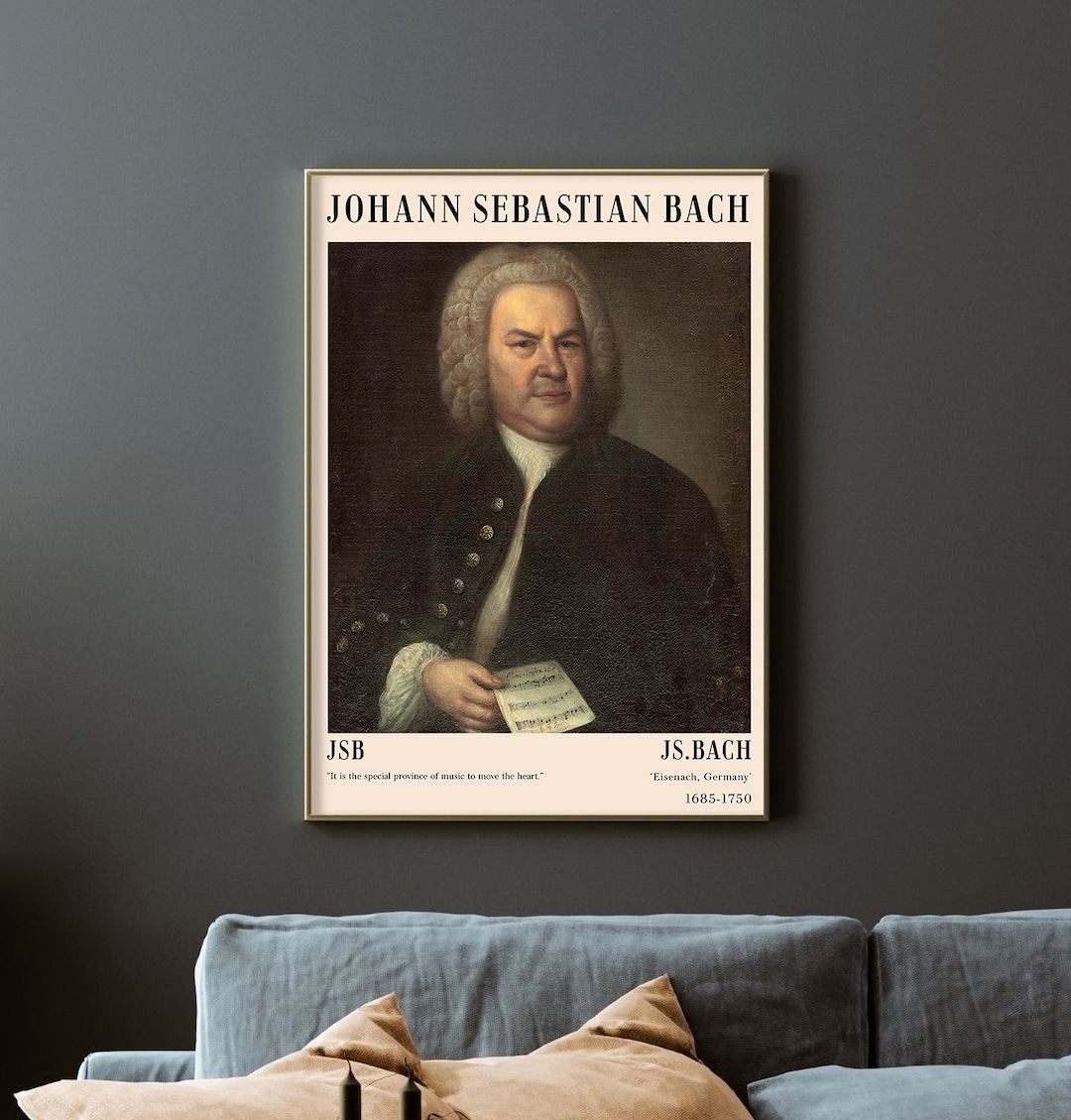 Johann Sebastian Bach Poster - Art Print Photo Poster Music Student ...