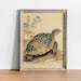 Japanese Turtle Poster | Animal Poster | Turtle Art Print | Turtle Wall ...