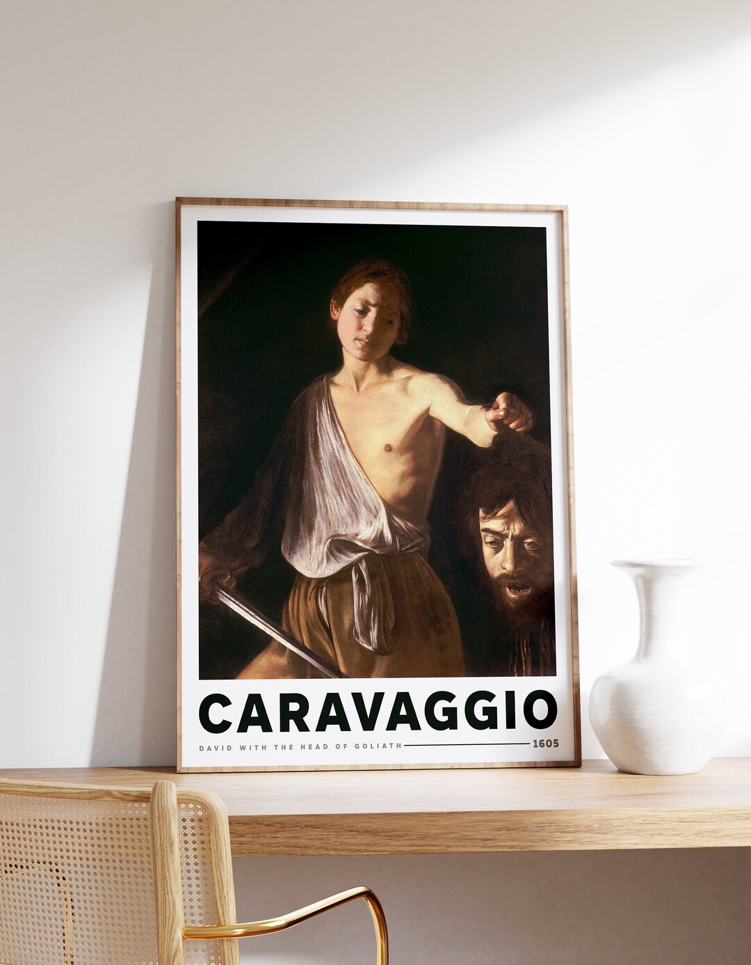 David With the Head of Goliath by Caravaggio | Exhibition Print ...