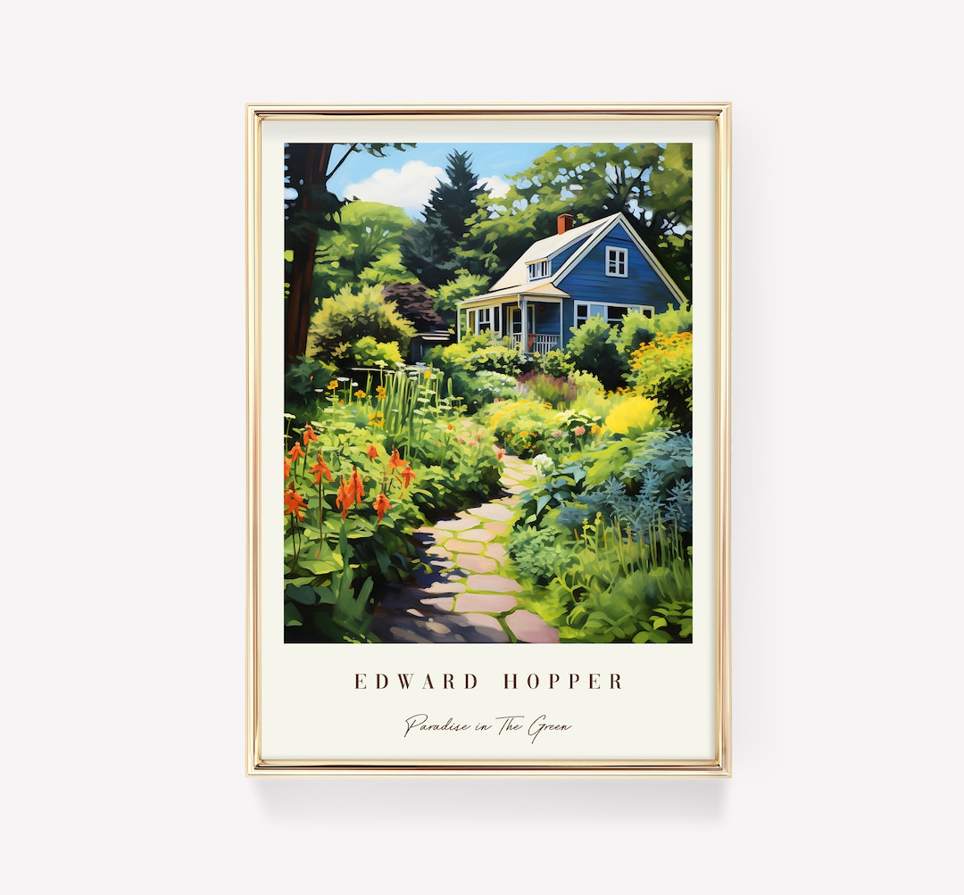 Edward Hopper Exhibition Print | Botanical Painting | Cottagecore Print ...