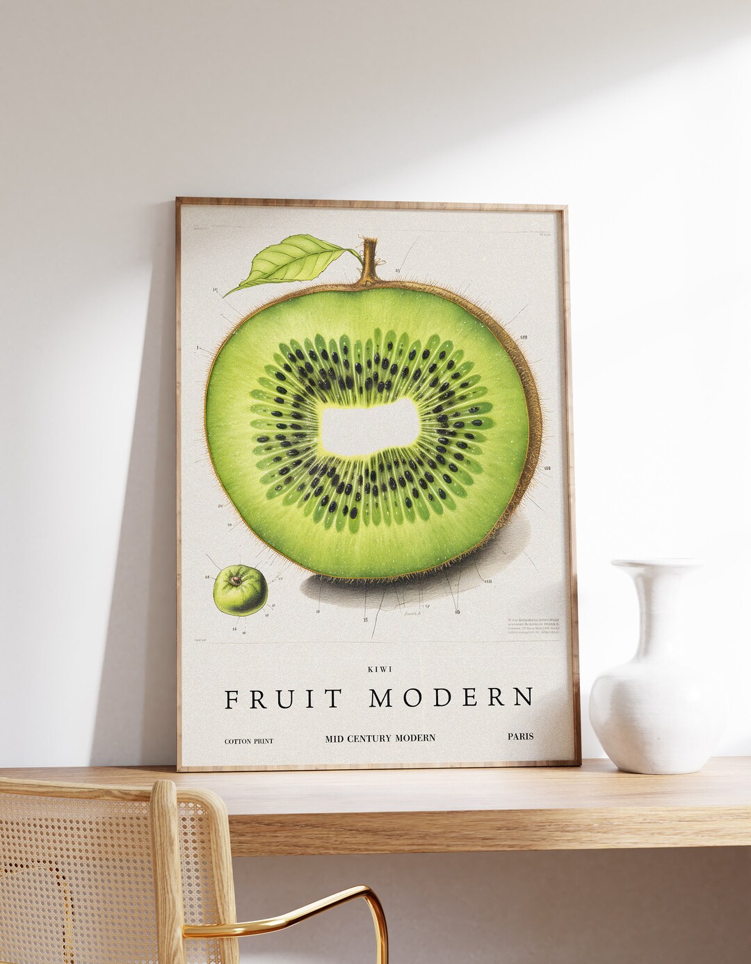 Kiwi Print | Kiwi Poster | Vintage Fruit Art | Antique Decor | Modern ...