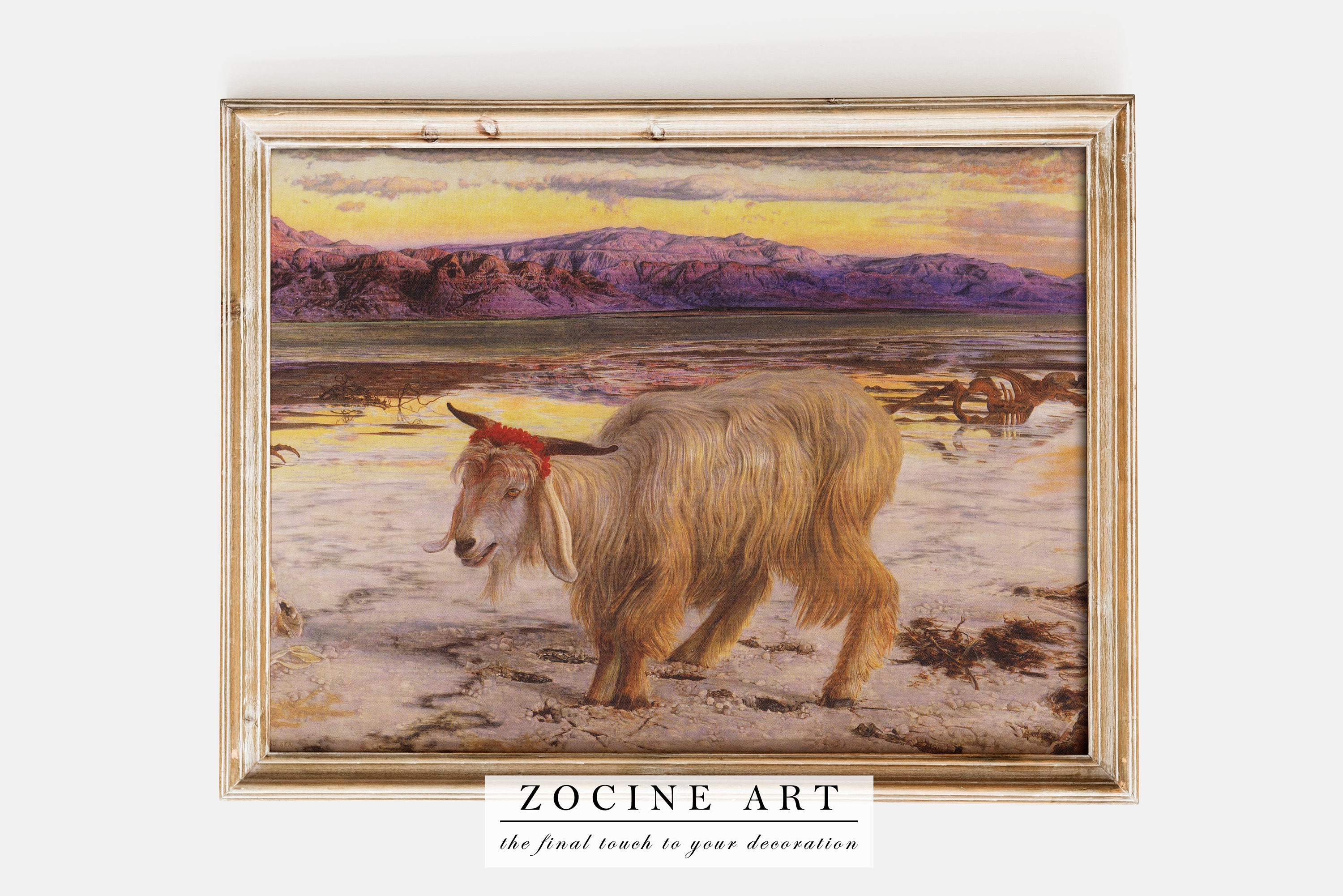 William Holman Hunt the Scapegoat 1854 Poster Painting - Etsy