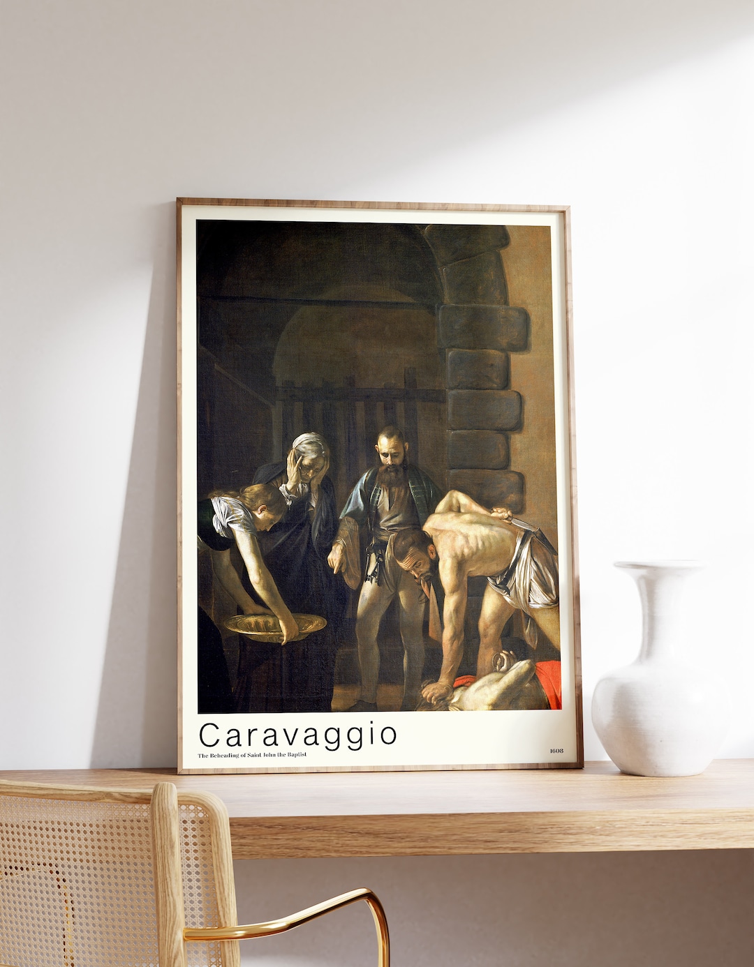 Caravaggio Art Print Vintage Poster Caravaggio Print Mid Century Modern ...