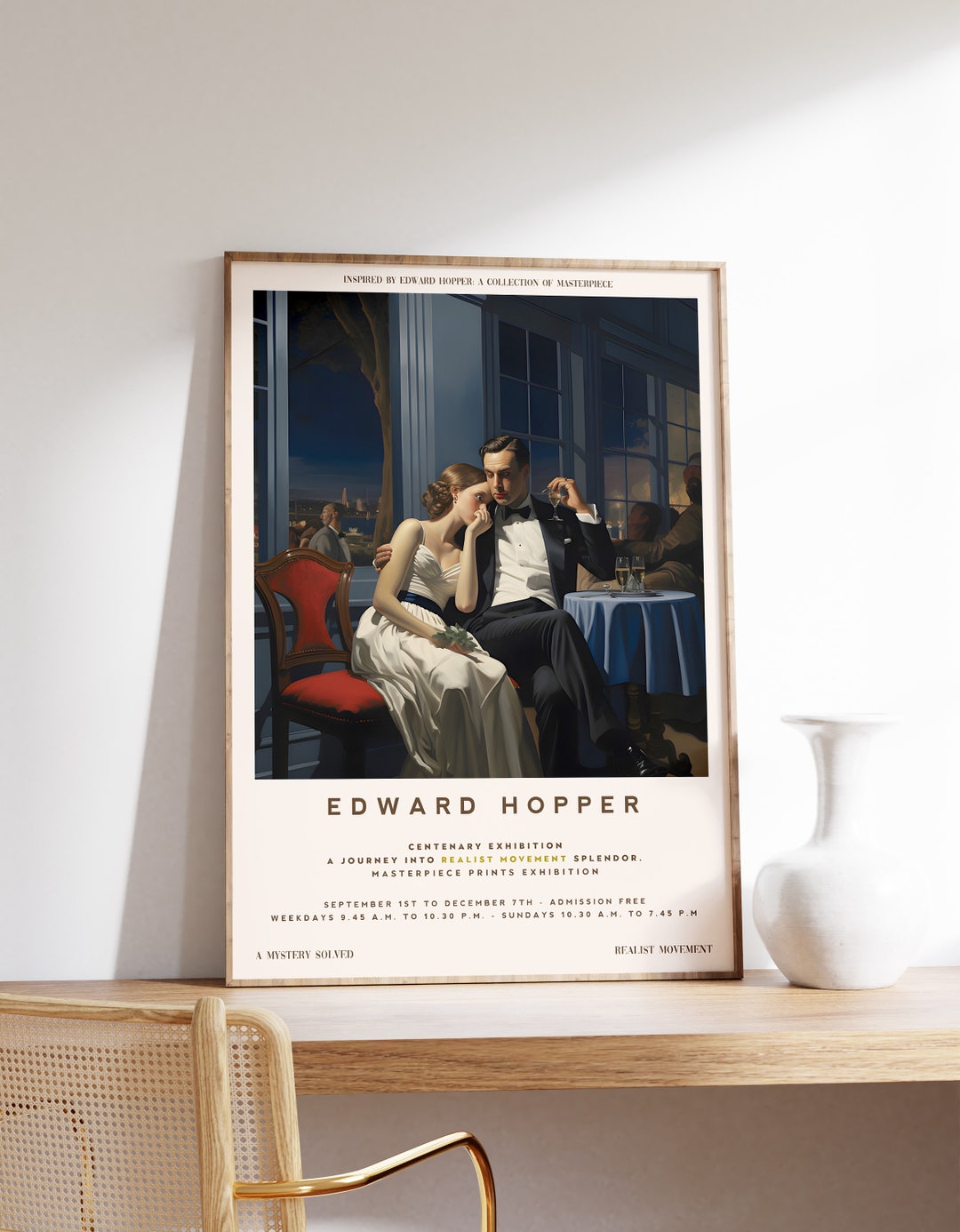 Edward Hopper Exhibition Print | Romantic Art Print | Dark Academia ...