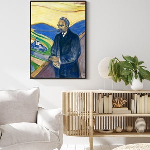 Edvard Munch - Friedrich Nietzsche Portrait (1906) | Canvas Print ...